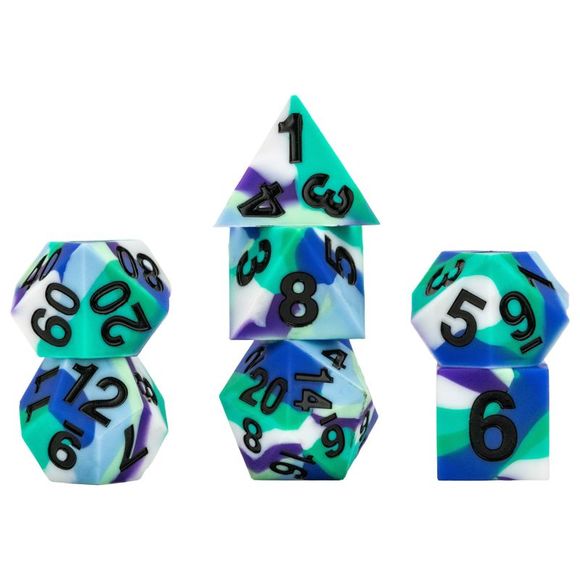 FanRoll | Games | Sharp Edge Silicone Rubber Dice Set Gay Men Pride ...